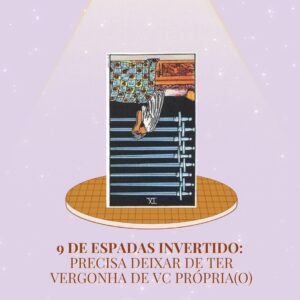 9 de Espadas no Tarot: Significado Invertido, no Amor e Sorte
